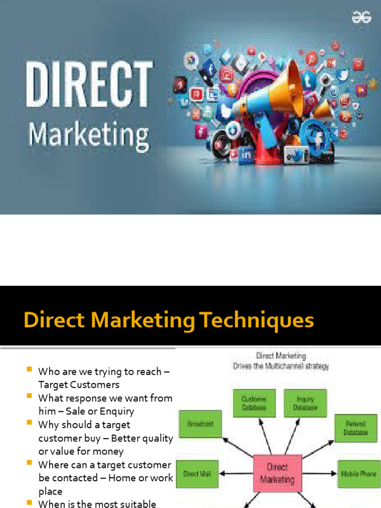 Unit - 5 Part 3 Direct Marketing | PDF | Direct Marketing | Marketing