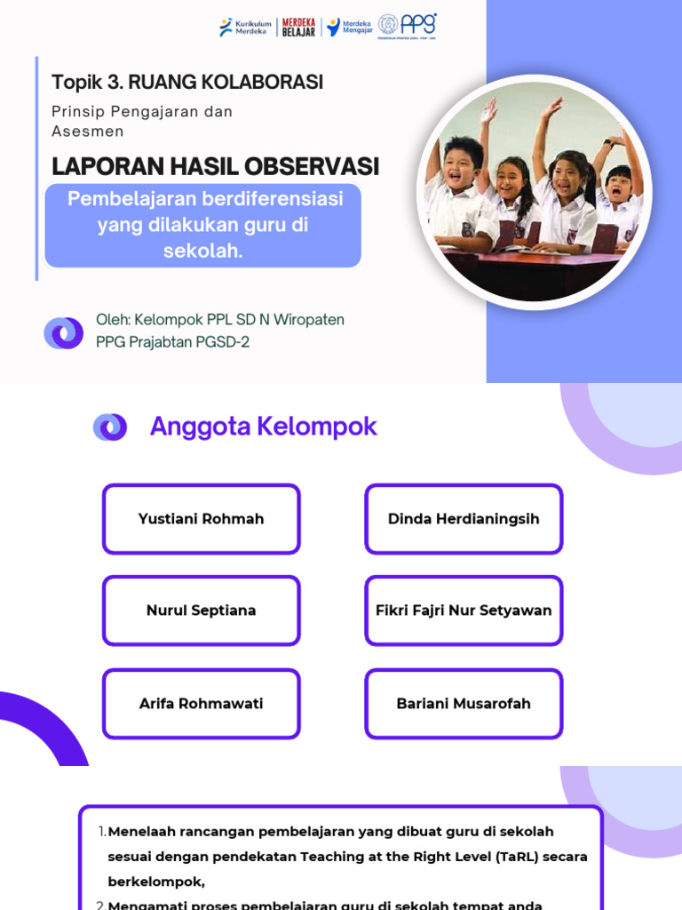 T3-Ruang Kolaborasi - Prinsip Pengajaran Dan Assesmen Yang Efektif 1 | PDF
