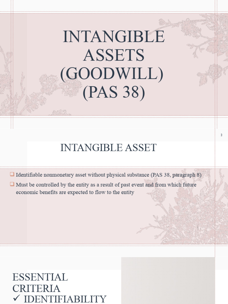 Intangible Assets Goodwill | PDF | Goodwill (Accounting) | Intangible Asset