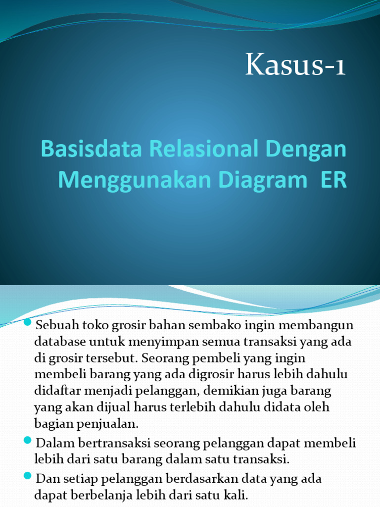 Diagram Relasional untuk Toko Grosir | PDF