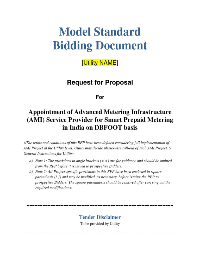Amisp SBD 15092021 Version 1 | PDF | Request For Proposal