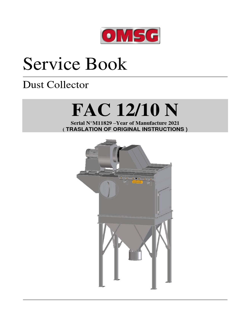 OMSG Dust Collector Service Manual | PDF | Valve | Crane (Machine)