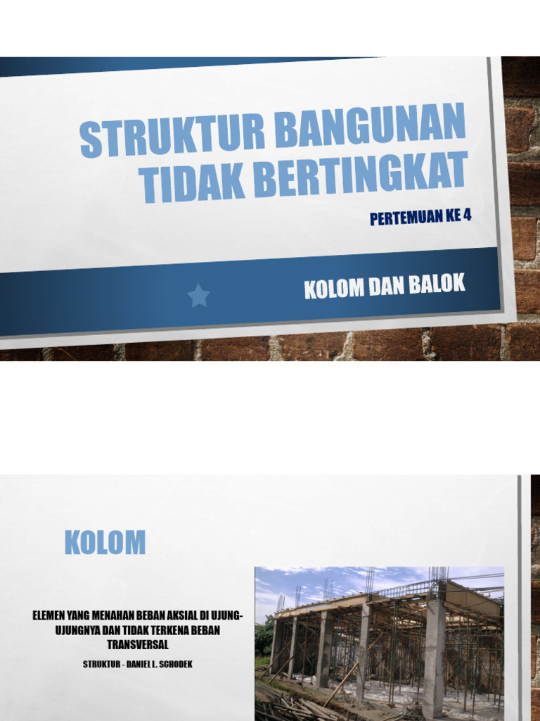 Ukuran dan Fungsi Kolom Bangunan | PDF