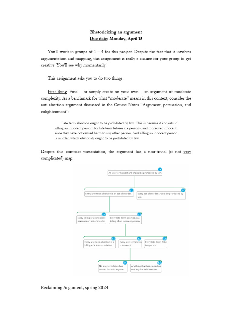 Rhetoricizing An Argument | PDF