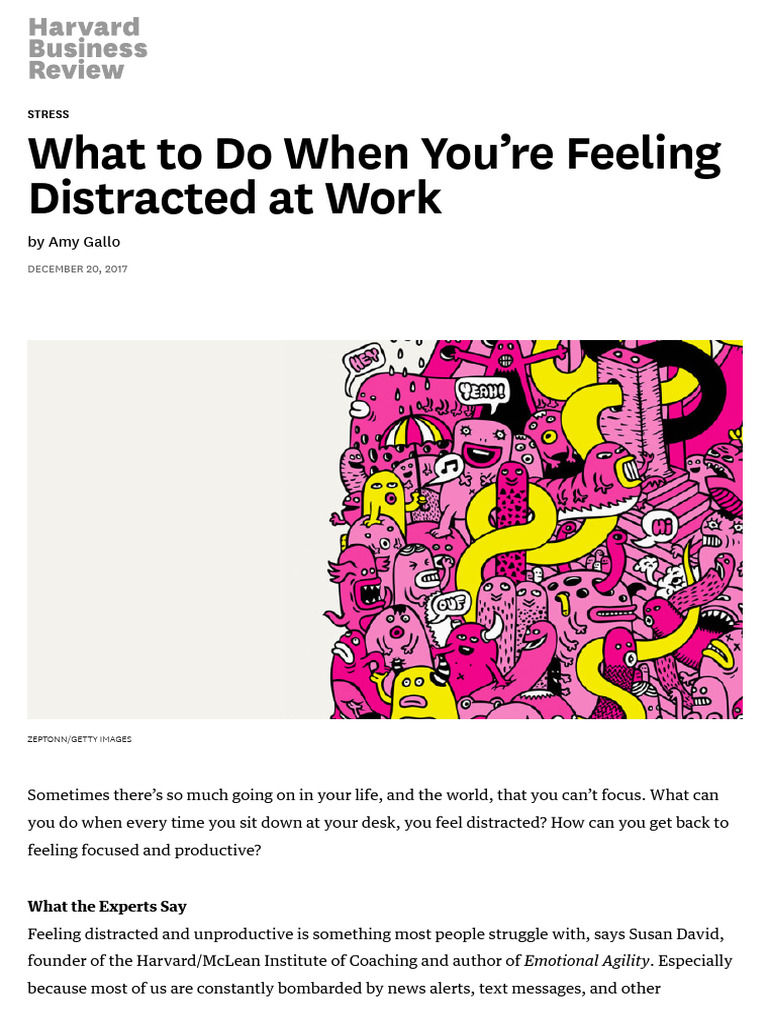 What To Do When You'Re Feeling Distracted at Work | PDF | Anger | Emotions