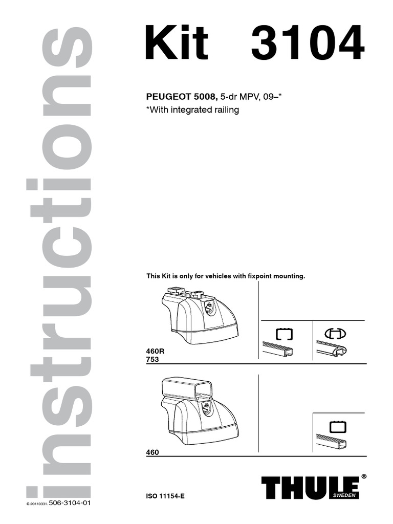 Thule 3104 Kit PDF | PDF