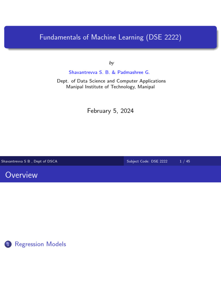 Regression | PDF | Linear Regression | Statistical Classification Regression | PDF | Linear Regression | Statistical Classification