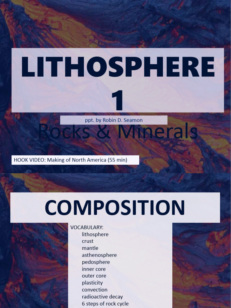 The Best Slide For Lithosphere | PDF | Rock (Geology) | Sedimentary Rock