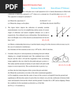 INPHO Question Paper 04-02-2024 | PDF | Ellipse | Orbit