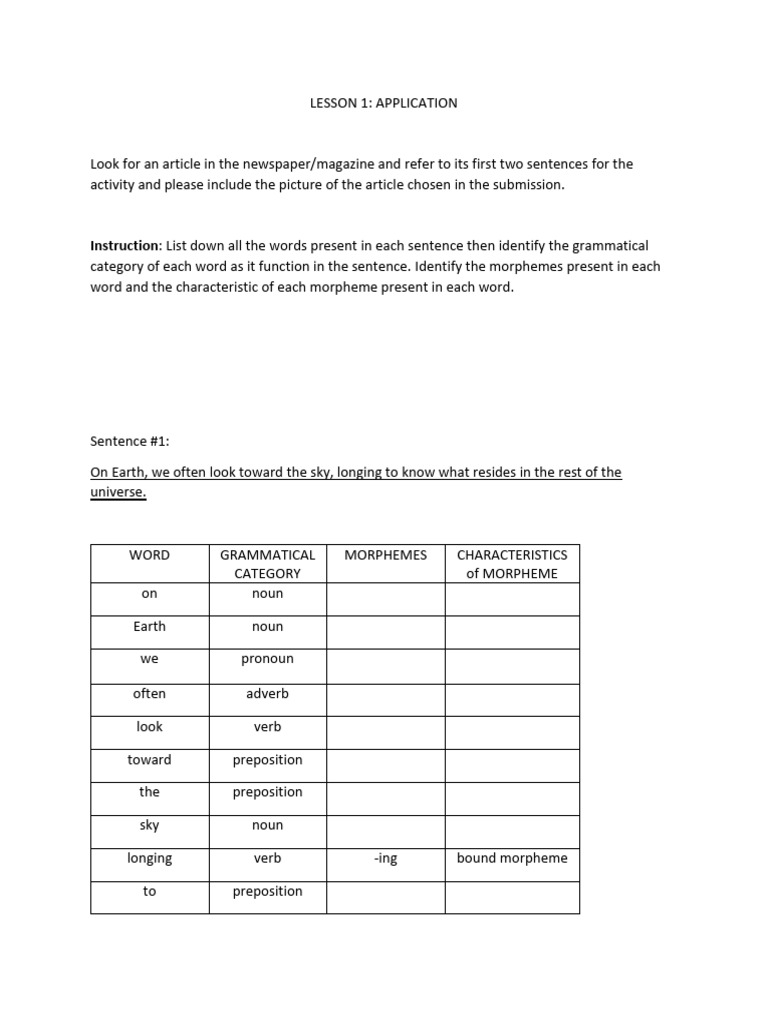 ORBETA - ELE 11 - Lesson 1. Application | PDF
