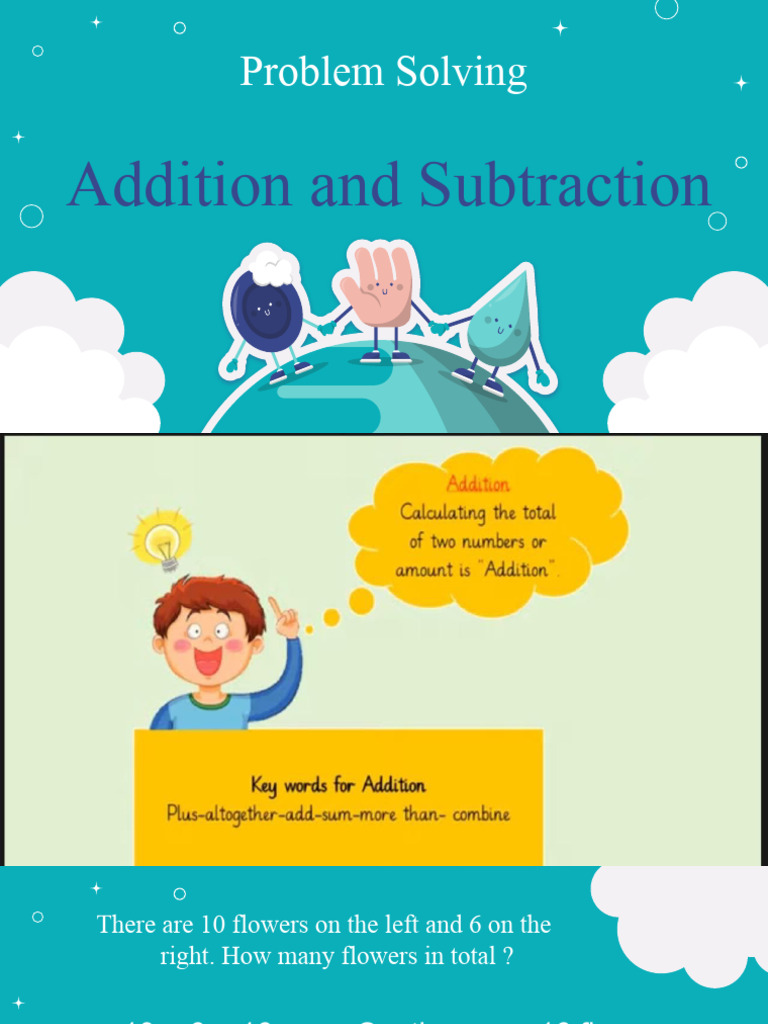 Math Grade 1 - Problem Solving (Addition and Subtraction) | PDF