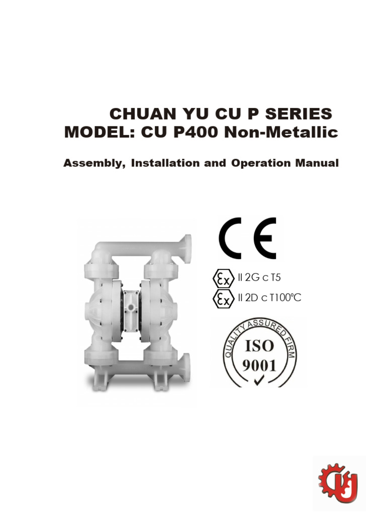 CHUAN YU CU P400 Non Metallic-Manual | PDF | Valve | Mechanical Engineering