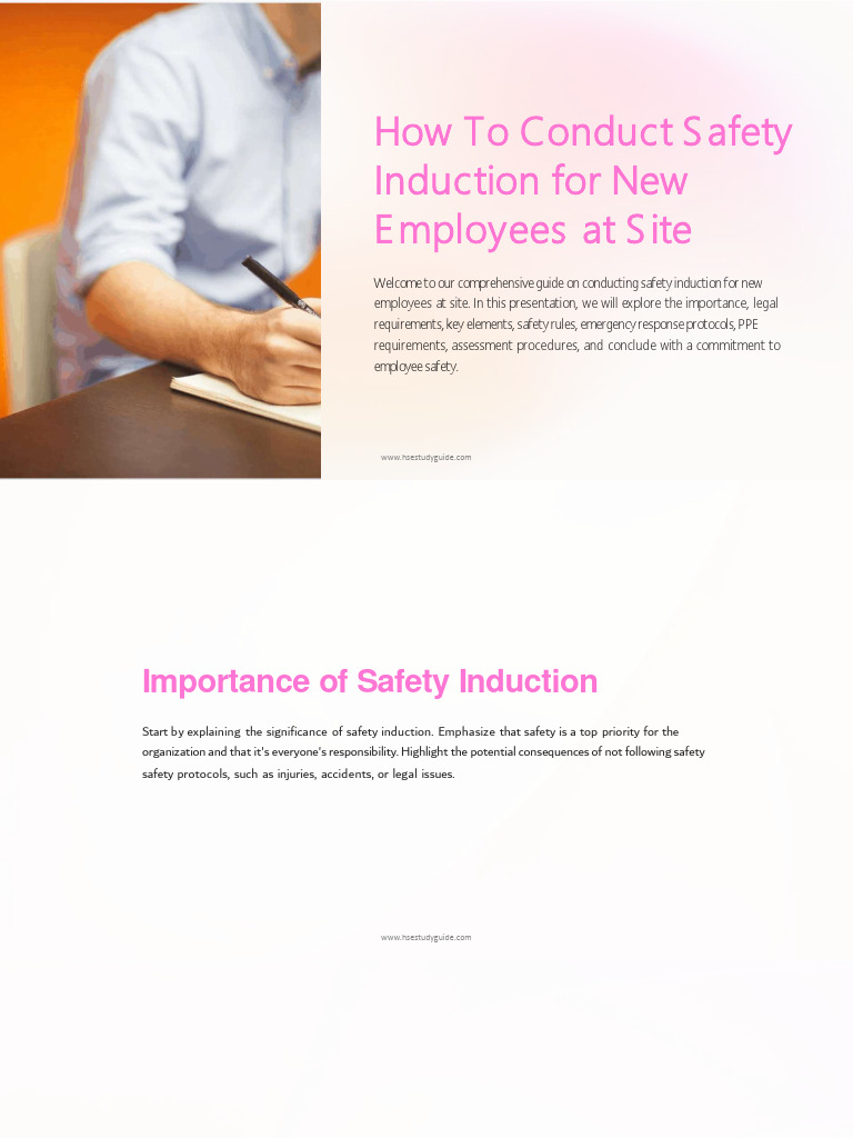 How-To-Conduct-Safety-Induction-for-New-Employees-at-Site-1 | PDF ...