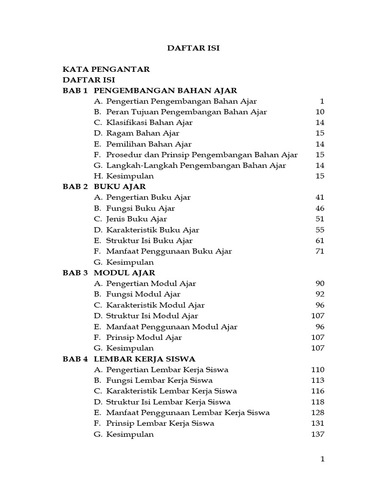 Template PENGEMBANGAN BAHAN AJAR KEL 1 | PDF