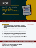 01 - Class 9th - Maths (English Medium) - Magnet Brains Sample Paper Solutions - Abhishek Sir ...