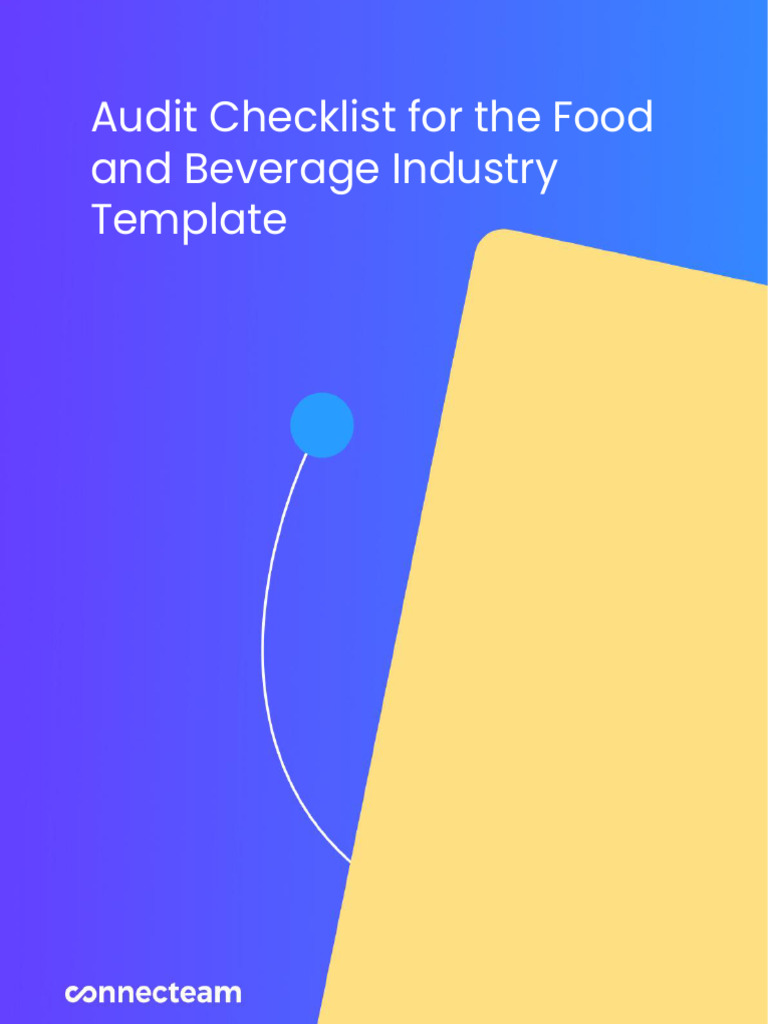 Audit Checklist For The Food and Beverage Industry Template | Download ...