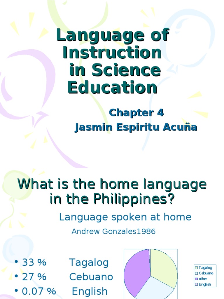 Language of Instruction in Science Education - Reiko | PDF ...