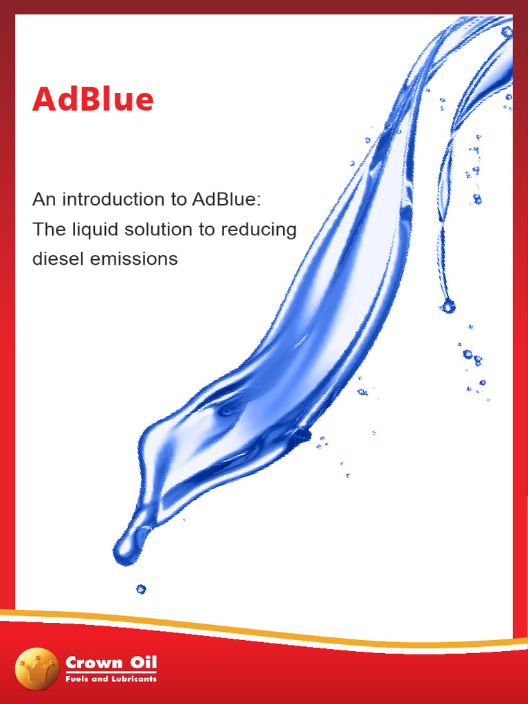 AdBlue Spec Sheet | PDF | Vehicle Technology | Air Pollution