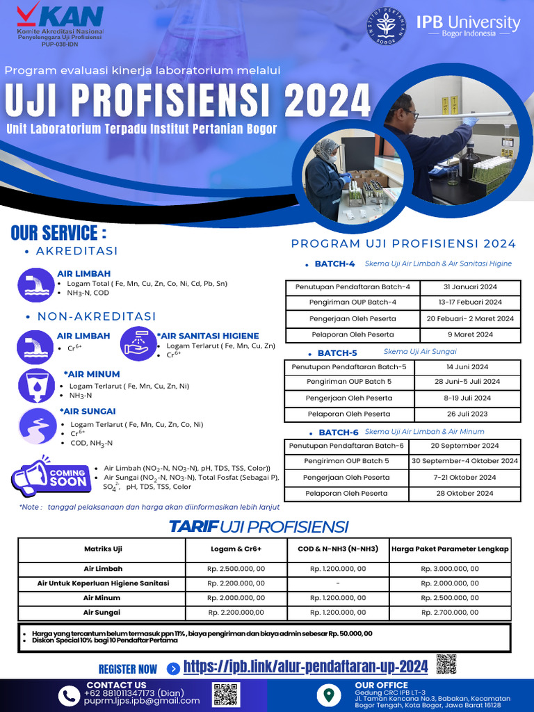 Uji Profisiensi Laboratorium IPB 2024 | PDF