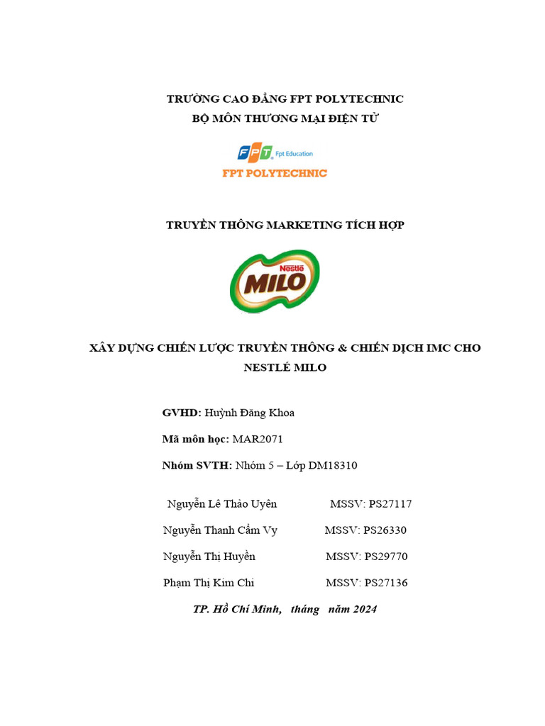 DM18310 - MAR2071 - ASM 1 - Nestle Milo | PDF