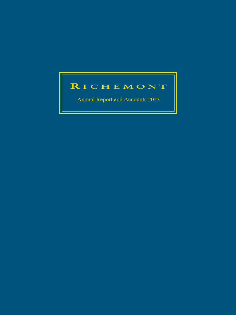 Richemont Fy23 Annual Report en | PDF