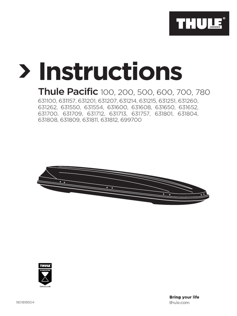 Thule _pacific_w35_2013 | PDF