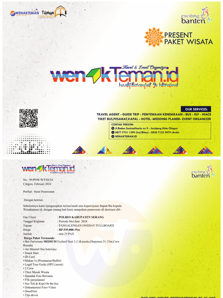 Pangalengan Oneday For 25pax 2024 | PDF