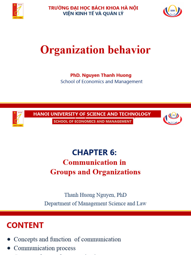 Eng - OB - Chap 6 - Communication - Student | Download Free PDF | Communication | Information