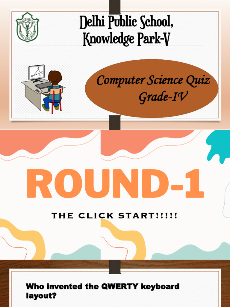 Computer Quiz_Class 4_final Round 1 | PDF | Operating System | Computer ...