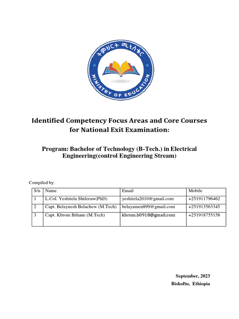 competencies for control Engineering | PDF | Engineering | Electrical ...