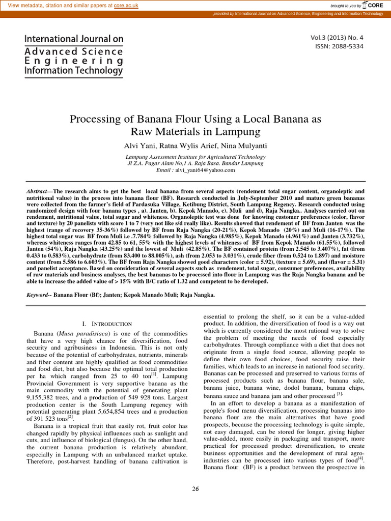 Banana | PDF | Banana | Foods