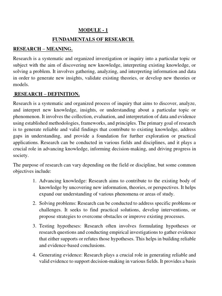 S1 Mcom Research Methodology Full Notes | PDF | Methodology ...