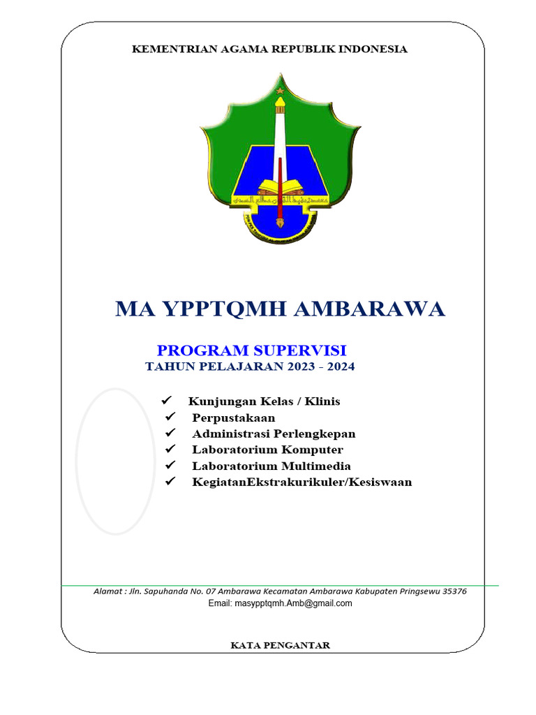 Program Supervisi 20212022 | PDF | Karier & Perkembangan | Kesehatan Holistik
