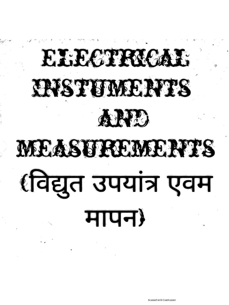 Electrical Instruments and Measurement For Electrical Third Semester | PDF