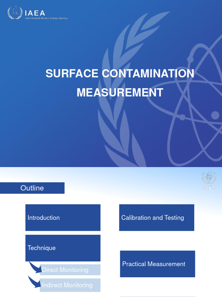 Lecture-Surface Contamination Measurement | PDF | Radioactive ...