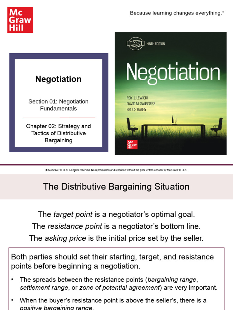 Lewicki Negotiation 9e PPT Ch02 ACCESS | PDF | Negotiation | Bargaining