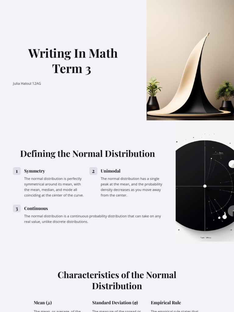 Writing in Math Term 3 | PDF