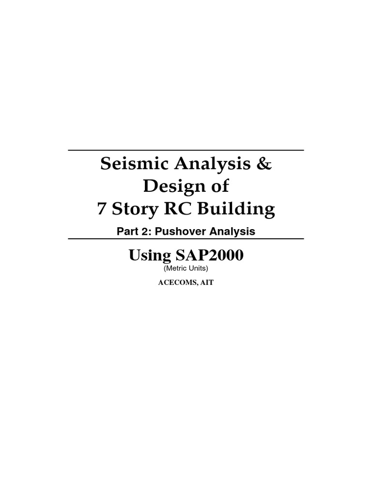 SAP2000 v11-Example Pushover part02 | PDF | Beam (Structure) | Civil Engineering