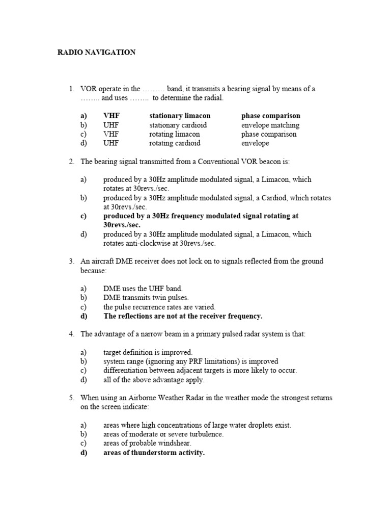 Radio Navigation | PDF | Radar | Radio Technology