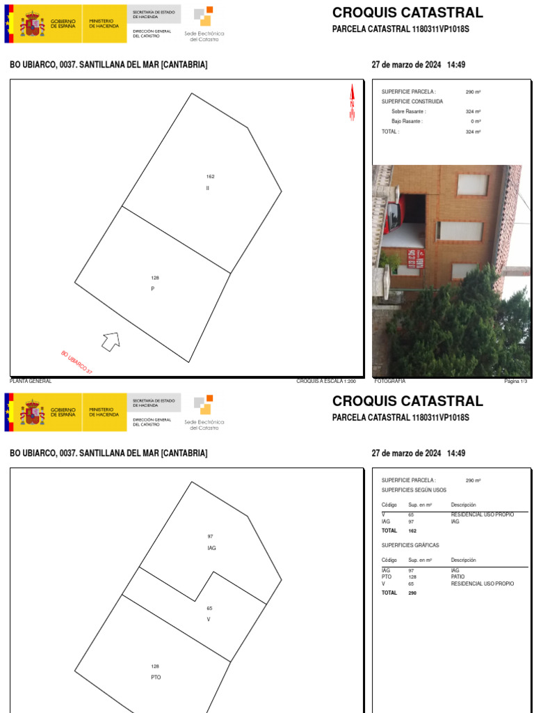Croquis Catastral Parcela 1180311VP1018S | PDF