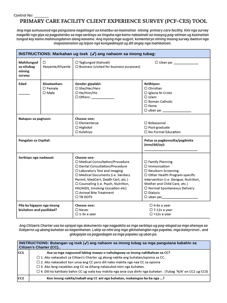 Bisaya PCF CES Tool Updated 05 - 17 - 2023 1 | PDF