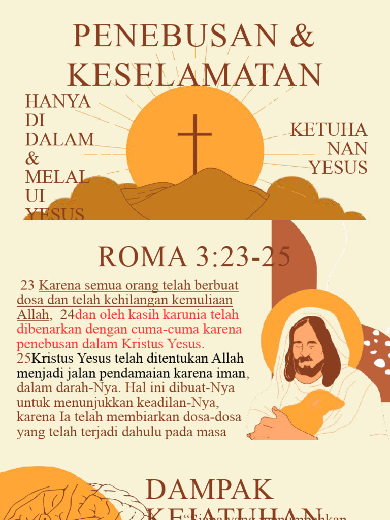 Keselamatan Melalui Yesus Kristus | PDF
