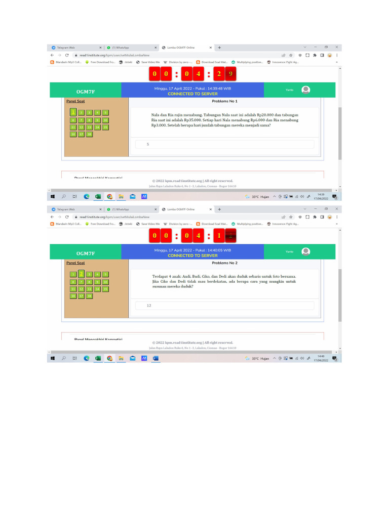 Soal Final OGM7 | PDF