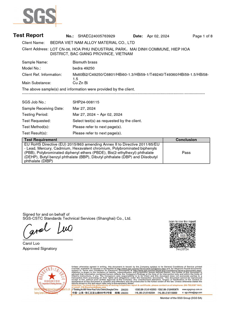 Bedra49250-ROHS-Apr 02, 2024 | PDF | Chemistry | Atoms