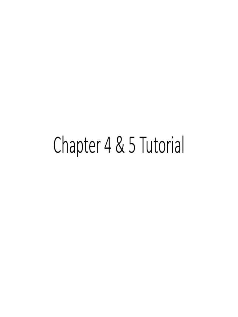 Chapter 4 & 5 Tutorial-Study-1 | PDF | Torque | Physics