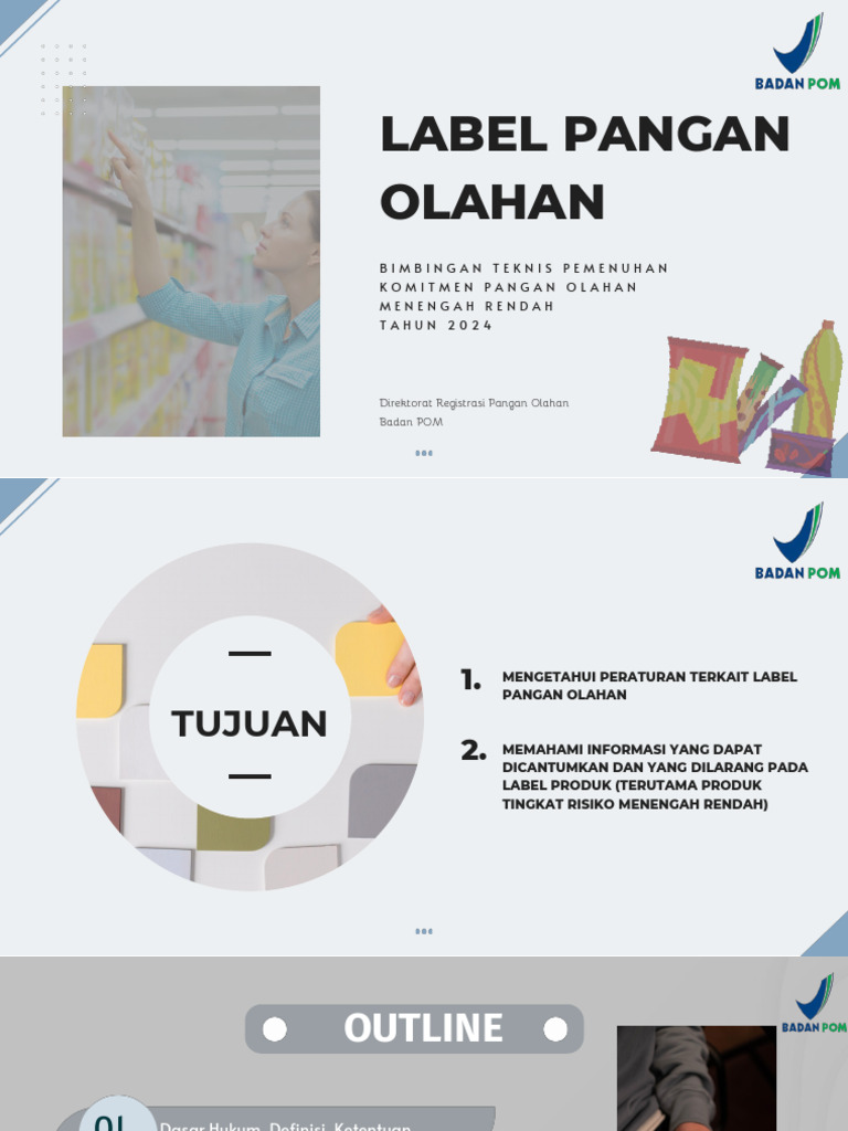 Label Pangan Olahan 2024 | PDF