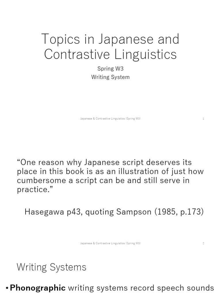 Writing System | PDF | Kanji | Japanese Language