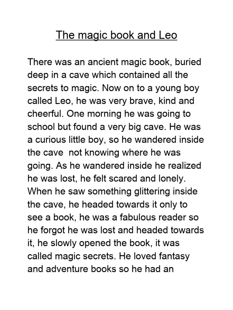 Leo and the Magic Book Adventure | PDF