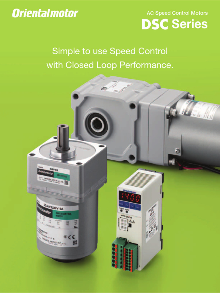 Oriental Motor DSC Series AC Speed Control Motors Catalog | PDF ...