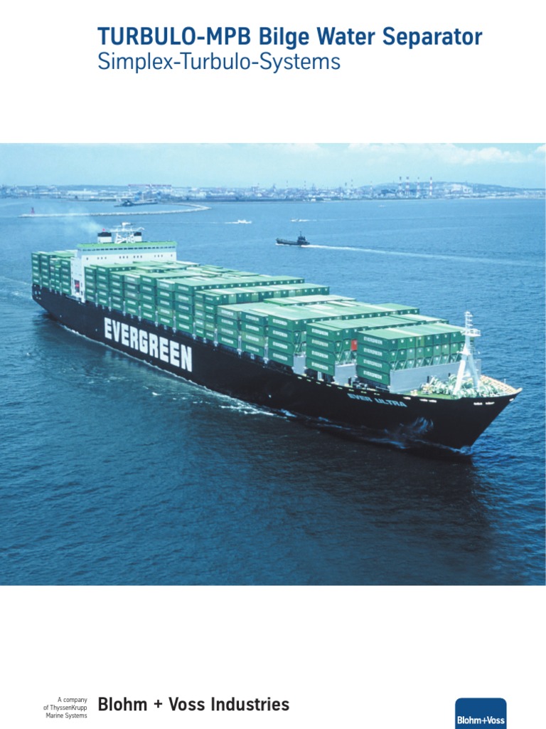 Simplex-Turbulo-Systems: TURBULO-MPB Bilge Water Separator | PDF | Pump | Chemistry